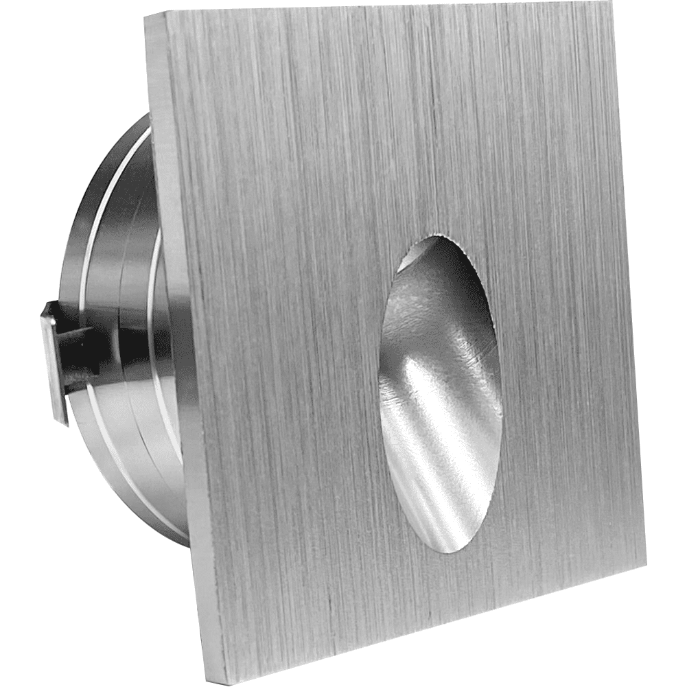 1W LED SQUARE WALL SLOT 3K ALUMINIUM 350MA 45D 85LM - Vibe Lighting